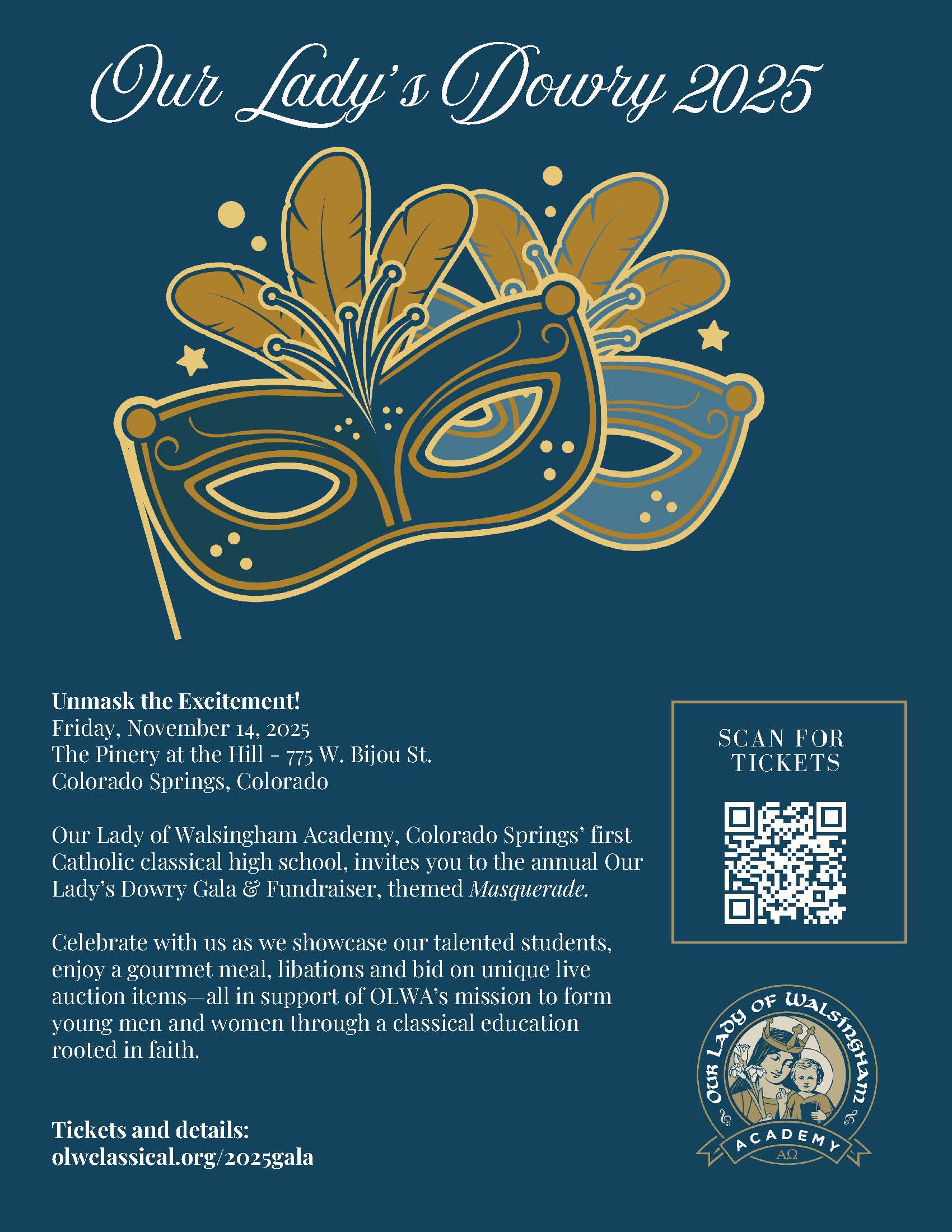 Our Lady of Walsingham Academy First Annual Gala and Fundraiser - Our ...