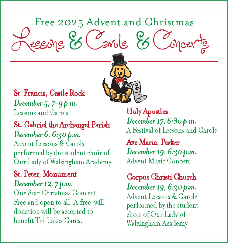 Free 2025 Advent and Christmas Lessons and Carols and Concerts